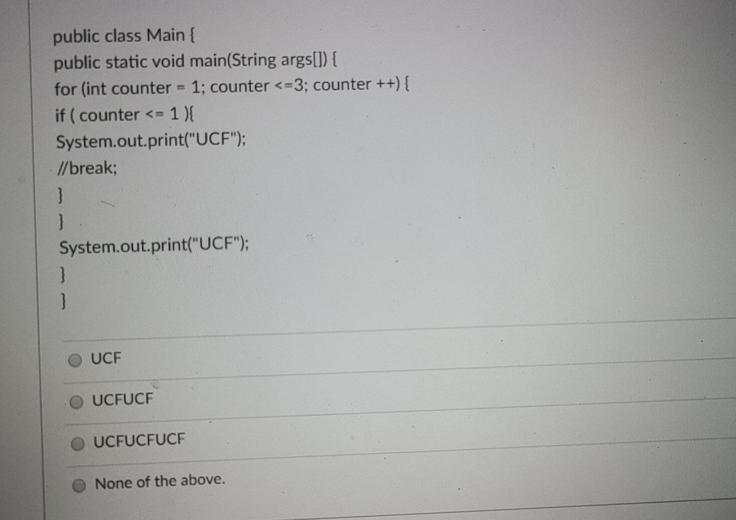Solved public class Main { public static void main(String | Chegg.com