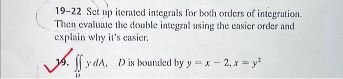 Solved 11-14 Evaluate the double integral. n. | Chegg.com