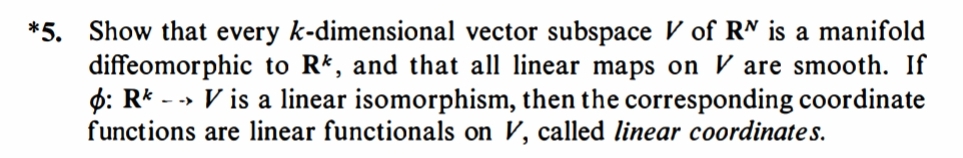 Solved *5. ﻿Show that every k-dimensional vector subspace V | Chegg.com