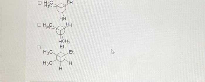 Solved Choose the eclipsed and staggered Newman | Chegg.com