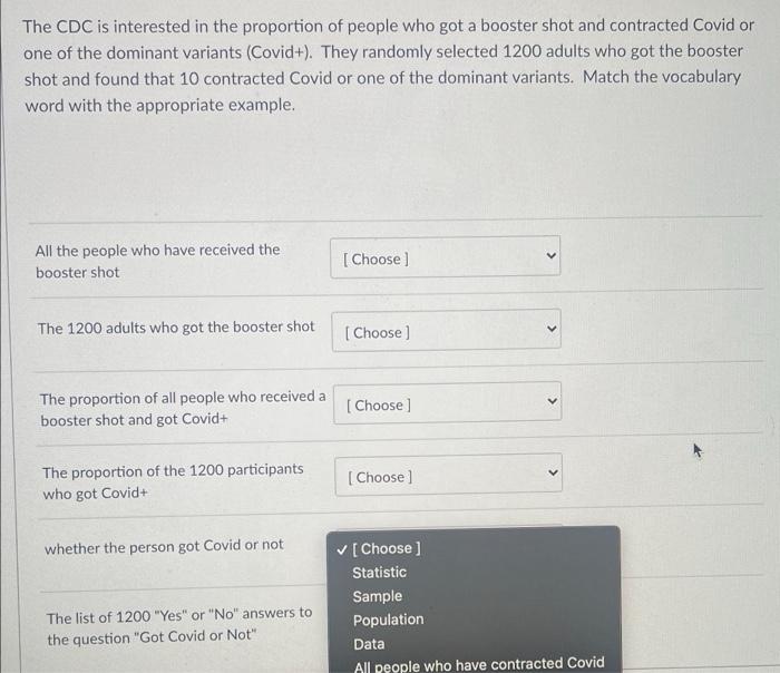 Solved The CDC is interested in the proportion of people who | Chegg.com