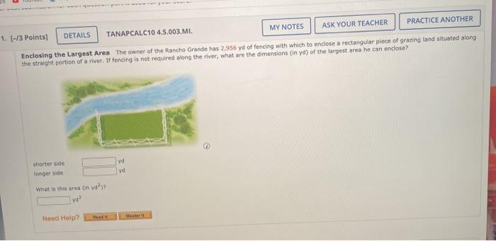 Solved MY NOTES ASK YOUR TEACHER PRACTICE ANOTHER DETAILS 1. | Chegg.com