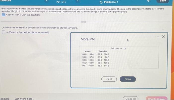 Solved Blocking refers to the idea that the variability in a | Chegg.com