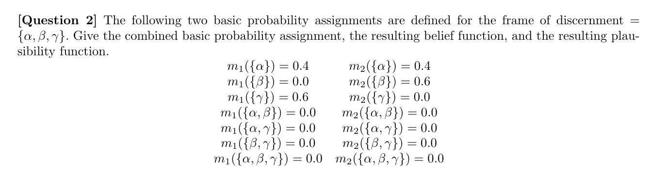 Solved [Question 2] ﻿The following two basic probability | Chegg.com