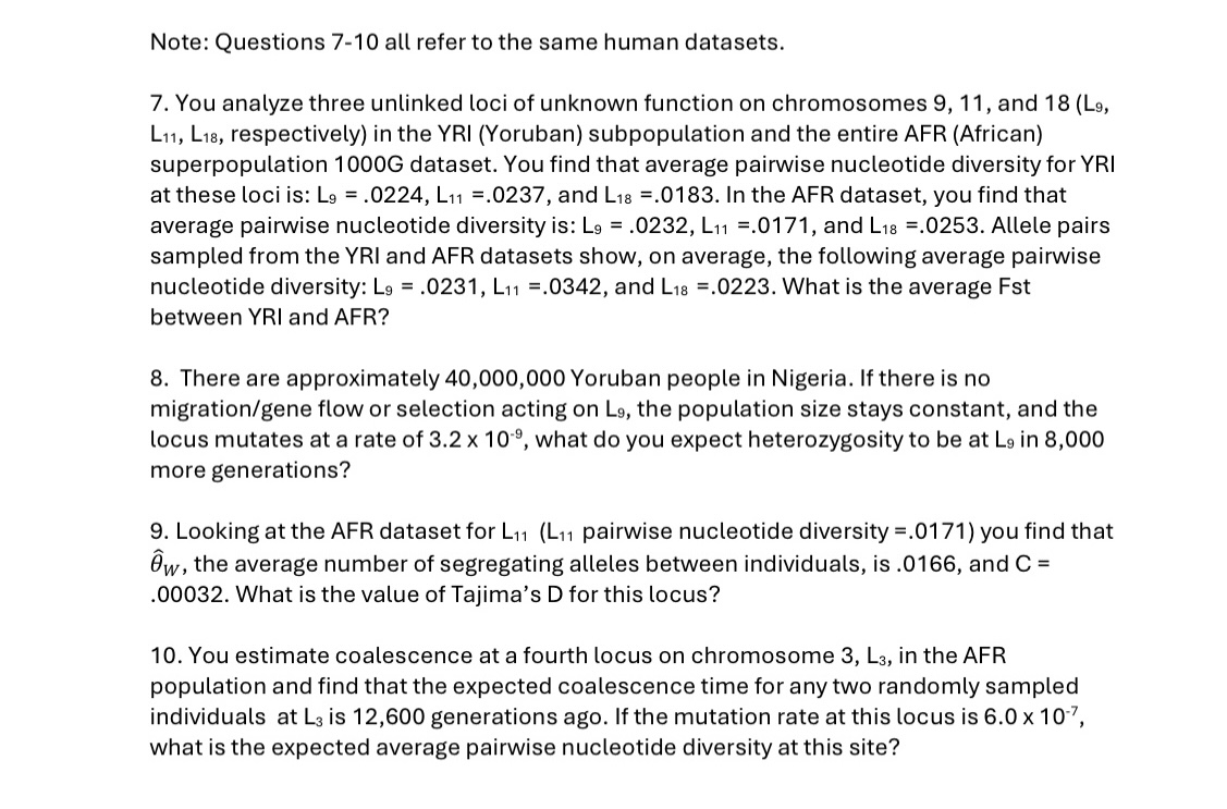 Solved How can I do Questions 8-10. ﻿ Note: Questions 7-10 | Chegg.com