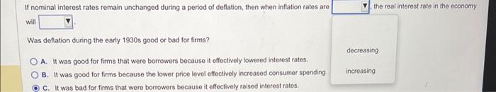 Solved If nominal interest rates remain unchanged during a | Chegg.com