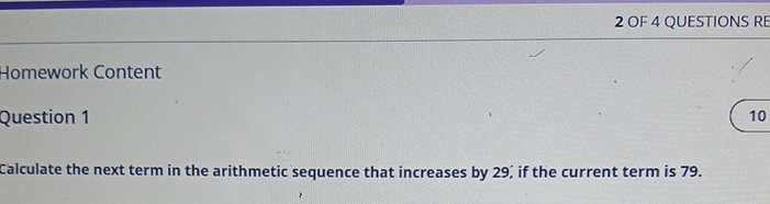 Solved 2 ﻿OF 4 ﻿QUESTIONSHomework ContentQuestion | Chegg.com