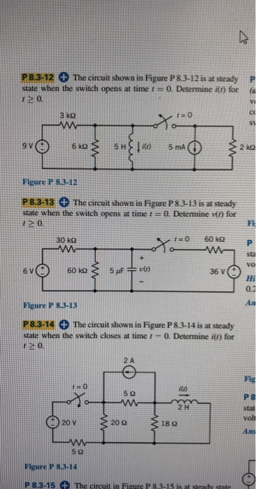 Solved Problems 363 tion. P 8.3-4 + The circuit shown in | Chegg.com