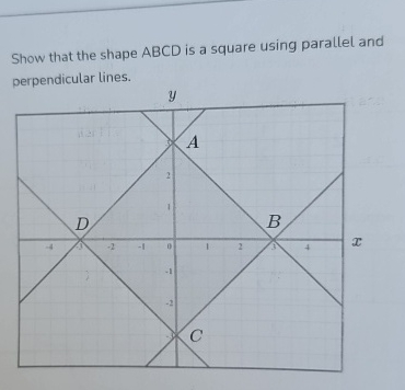 Solved Show that the shape ABCD is a square using parallel | Chegg.com