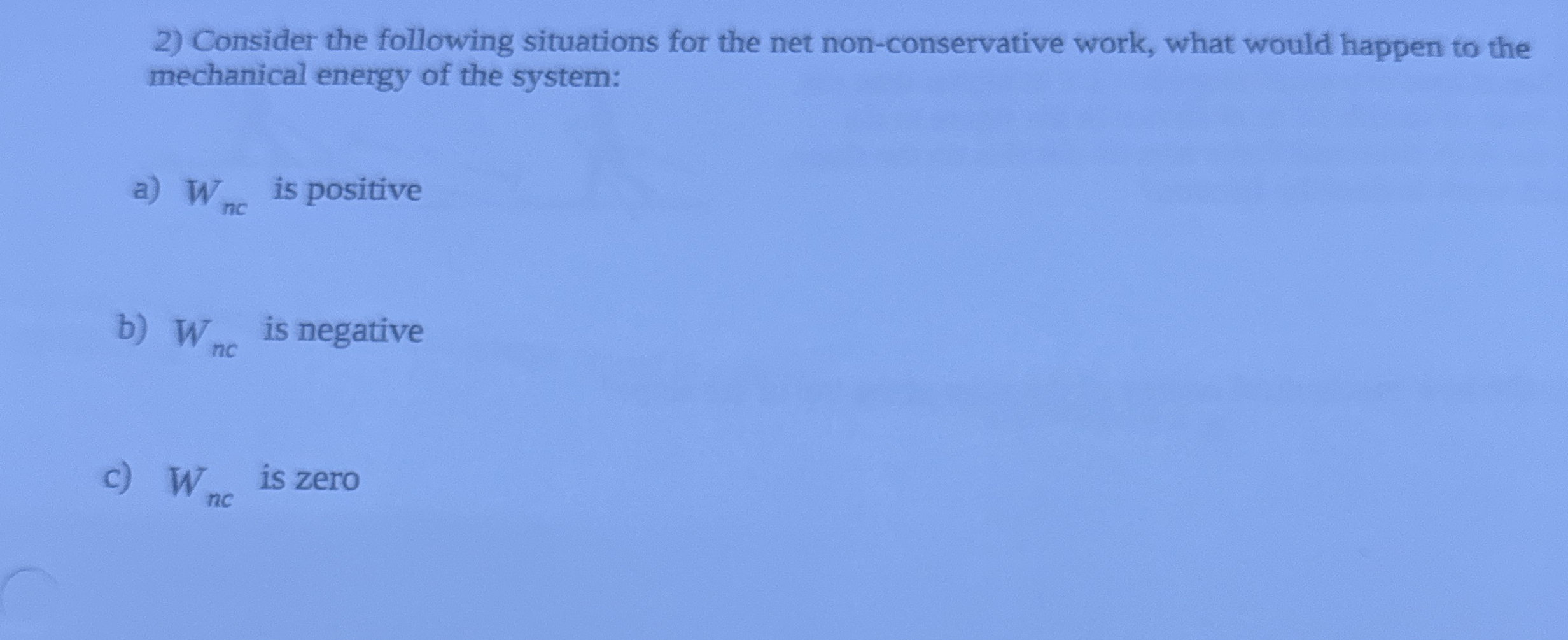 Solved Consider the following situations for the net | Chegg.com