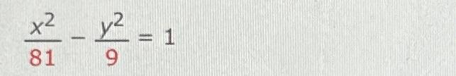 81x2−9y2=1 | Chegg.com