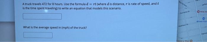 Solved A truck travels ai a rate of 71 miles per hour and | Chegg.com