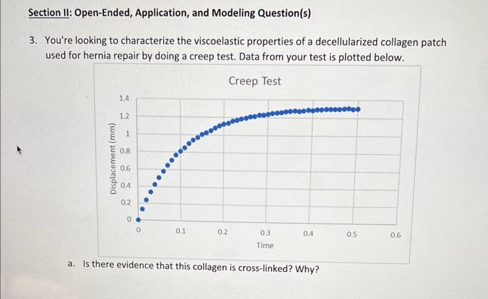 Solved Section II: Open-Ended, Application, and Modeling | Chegg.com
