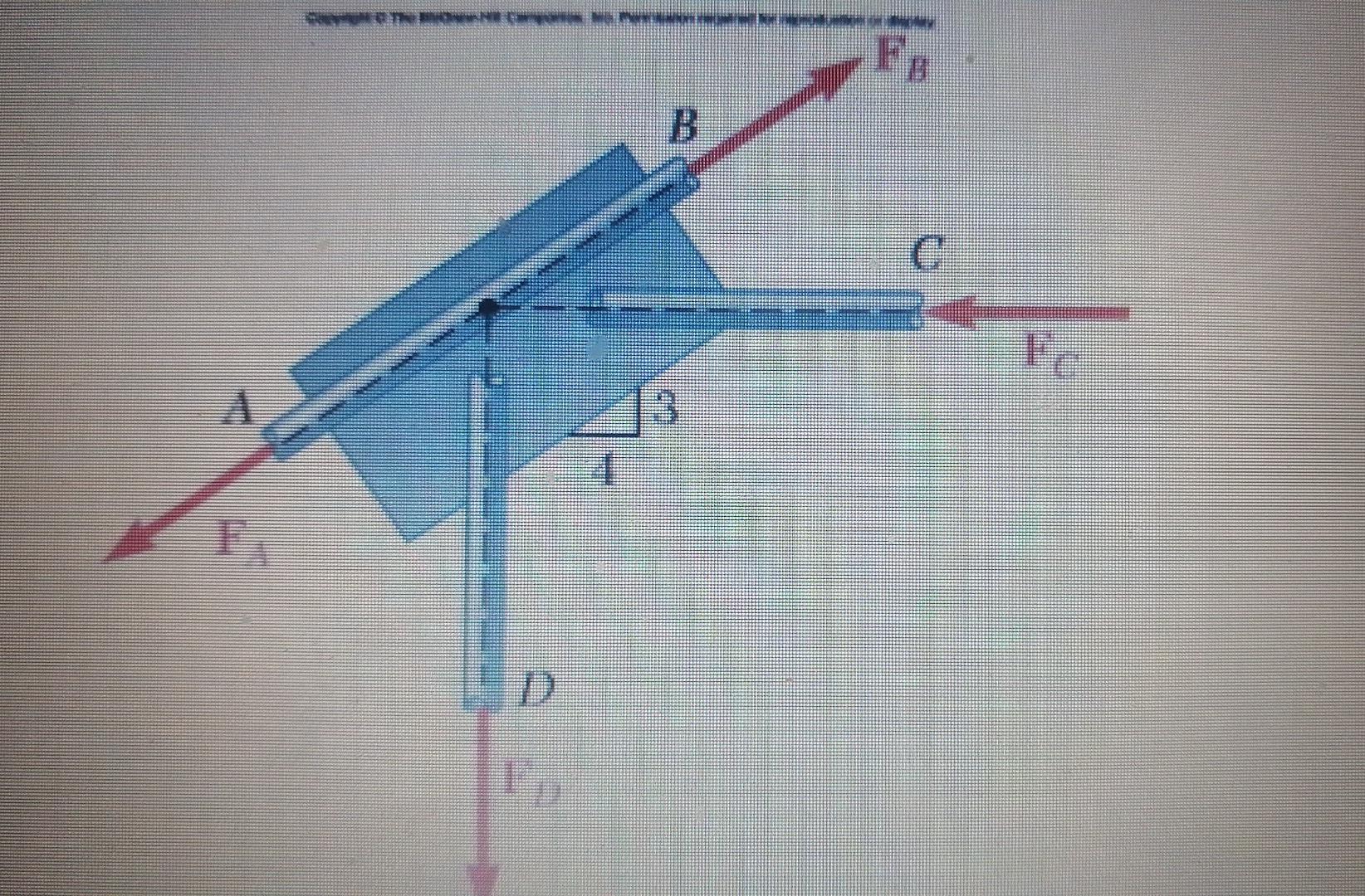 Solved A welded connection is in equilibrium under action of | Chegg.com