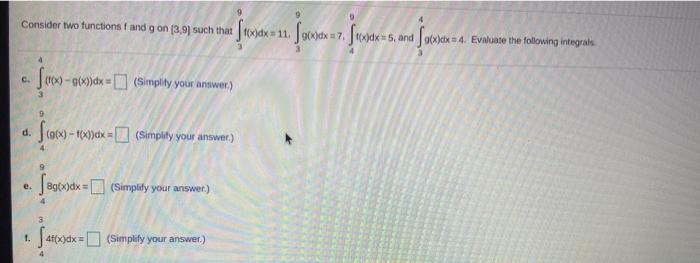 Solved Consider two functions and gon (3.9) such that Stok= | Chegg.com