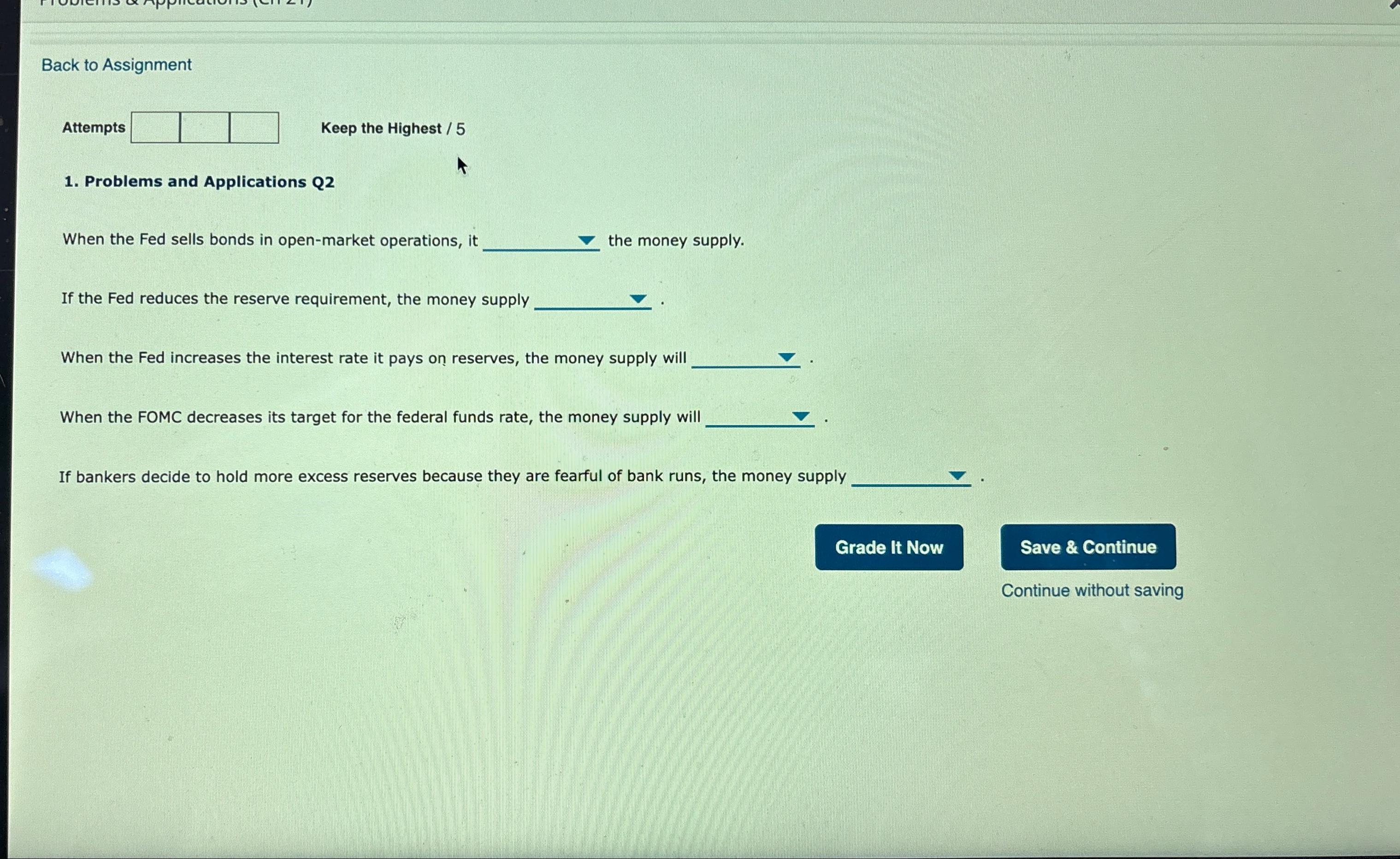 Solved Back to AssignmentAttemptsKeep the Highest | Chegg.com