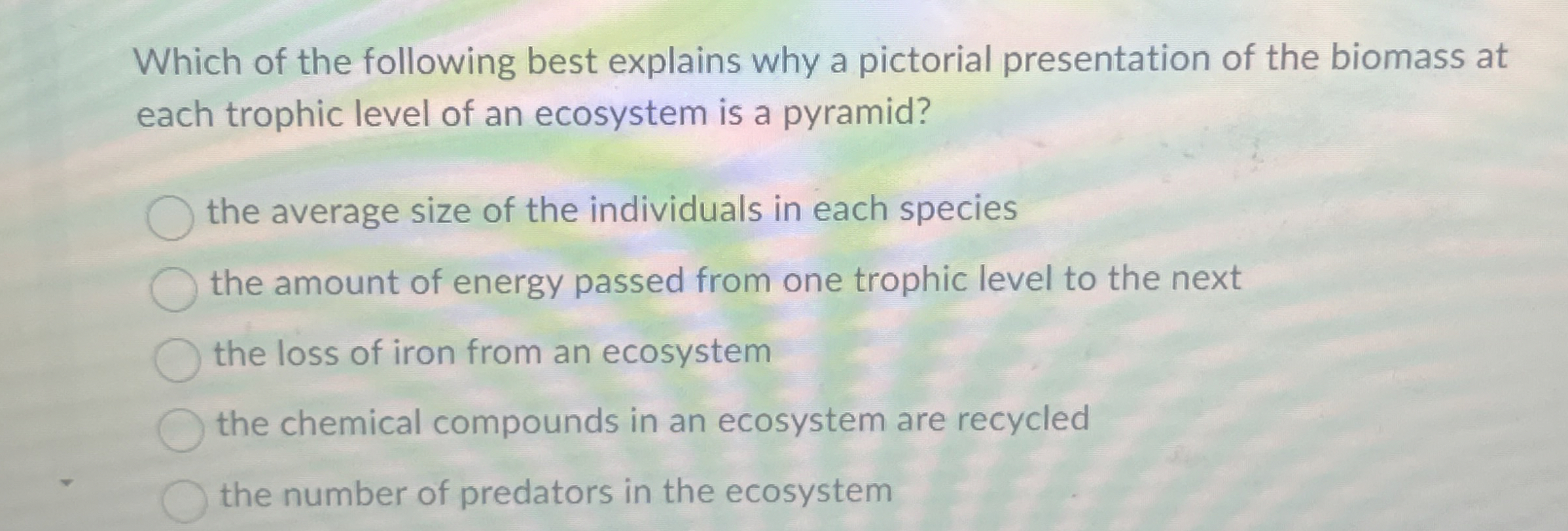 Solved Which of the following best explains why a pictorial | Chegg.com