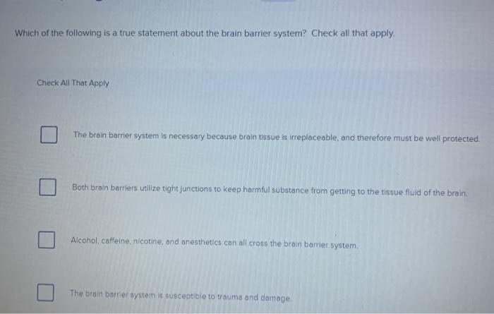 Solved Which of the following is a true statement about the | Chegg.com