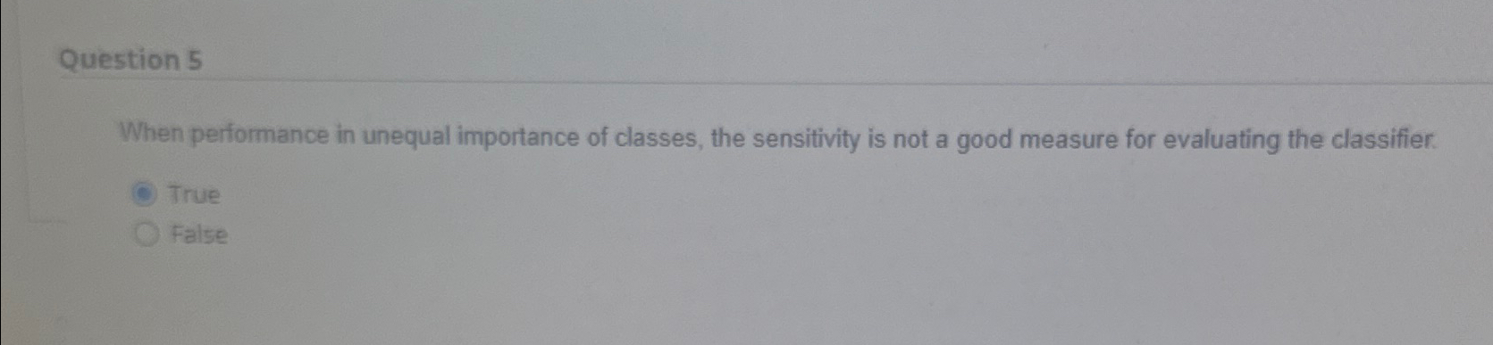 Solved Question 5When performance in unequal importance of | Chegg.com