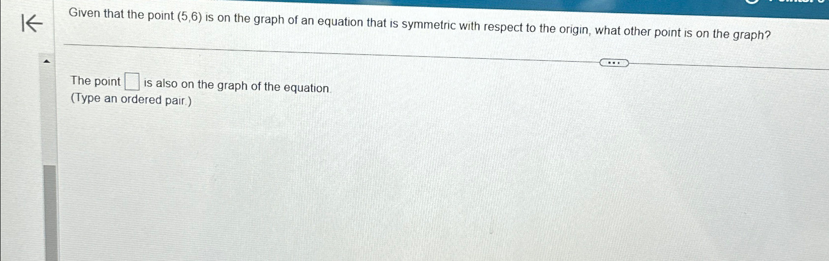 Solved Given that the point (5,6) ﻿is on the graph of an | Chegg.com
