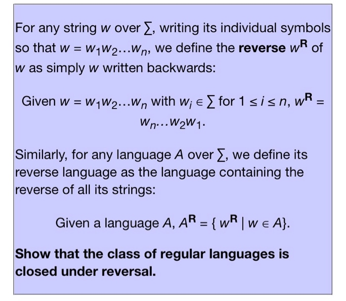 Solved For any string w over {, writing its individual | Chegg.com