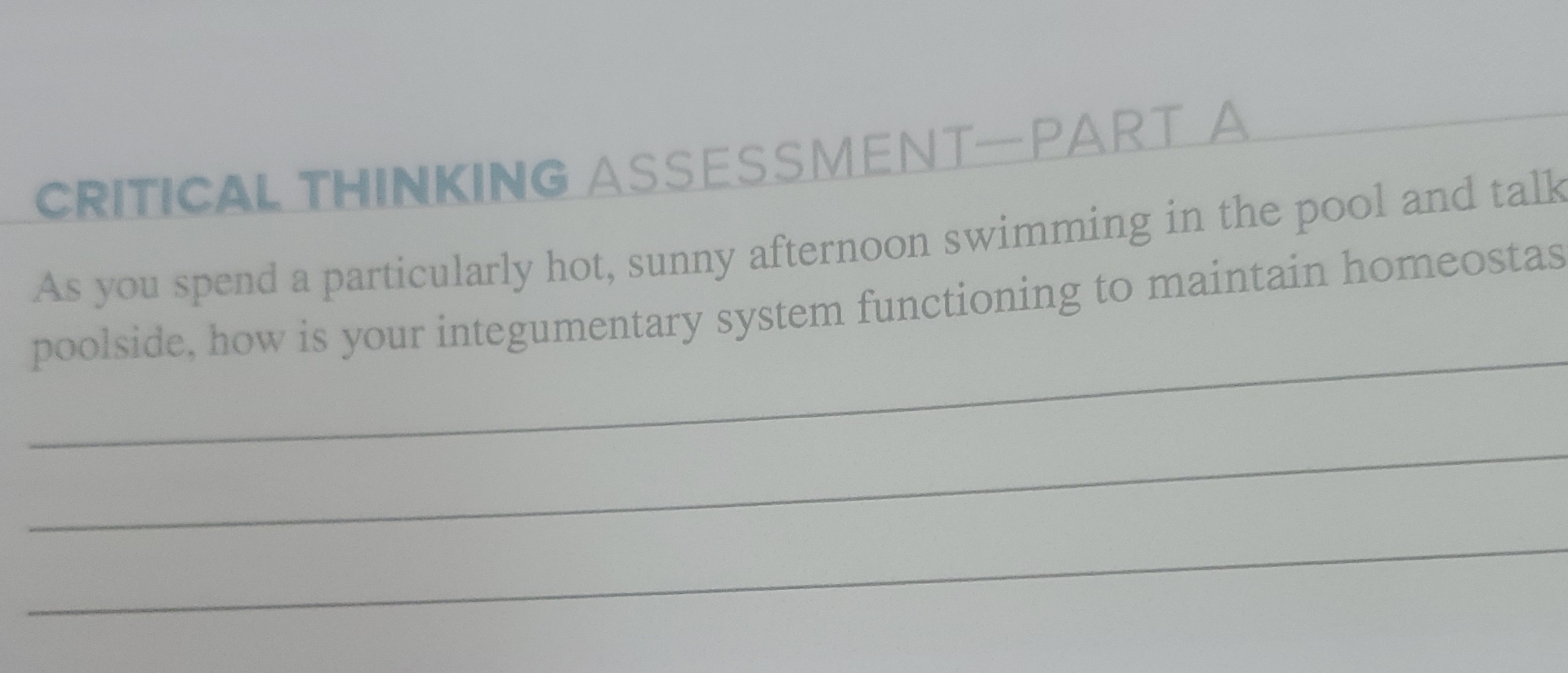 Solved CRITICAL THINKING ASSESSMENT—PART AAs you spend a | Chegg.com