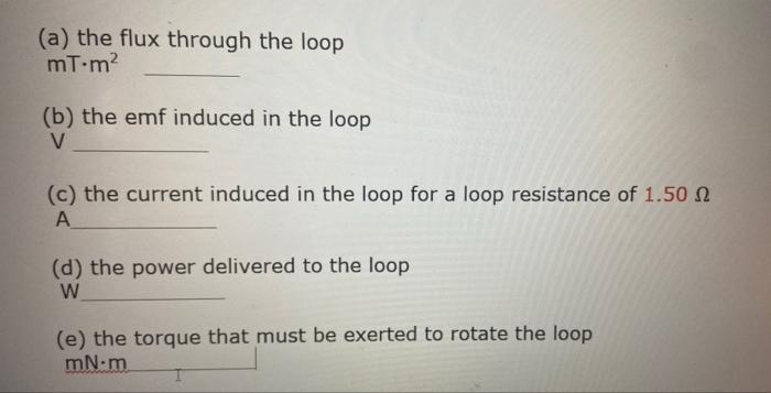 Solved The rotating loop in an AC generator is a square 12.0 | Chegg.com