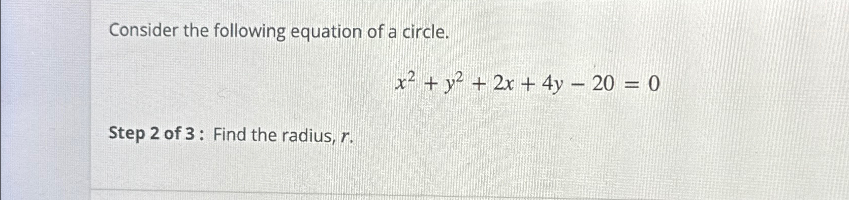 Solved Consider the following equation of a | Chegg.com