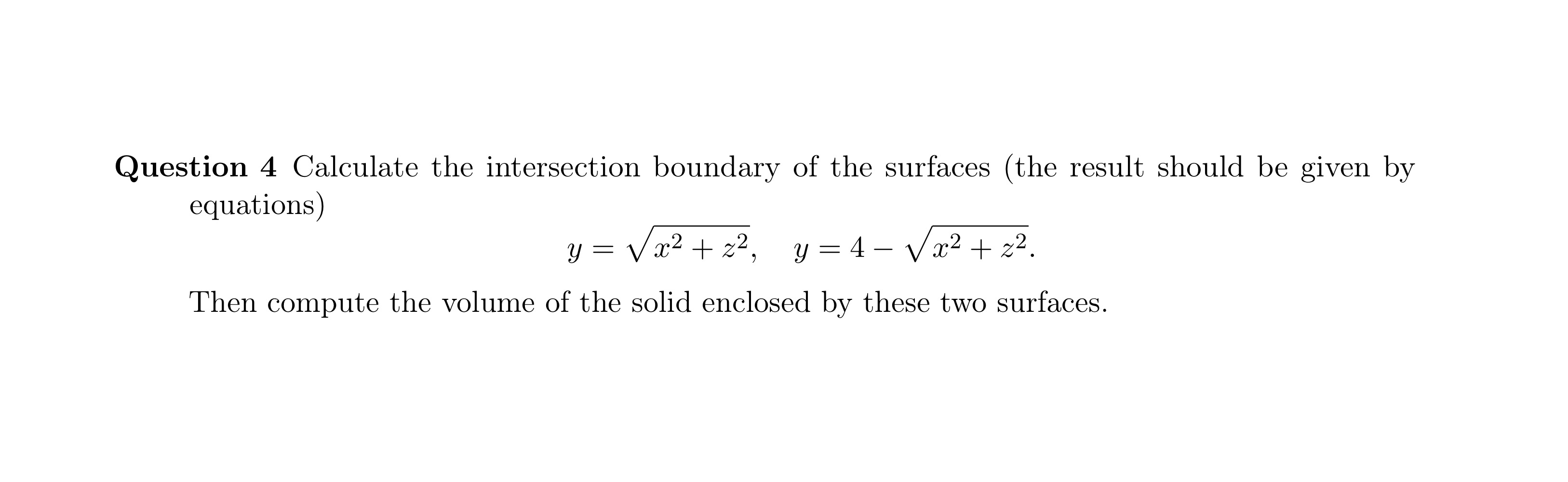 Solved Question 4 ﻿Calculate the intersection boundary of | Chegg.com
