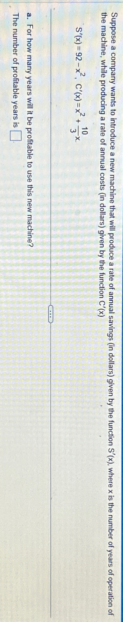 Solved Suppose a company wants to introduce a new machine | Chegg.com