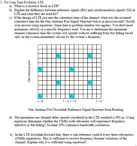 For Long Term Evolution Lte A ﻿what Is A Resource