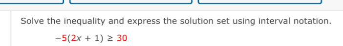 Solved Solve the inequality and express the solution set | Chegg.com
