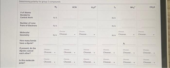 Solved \begin{tabular}{|c|c|c|c|c|c|c|} \hline & N2 & HCN & | Chegg.com