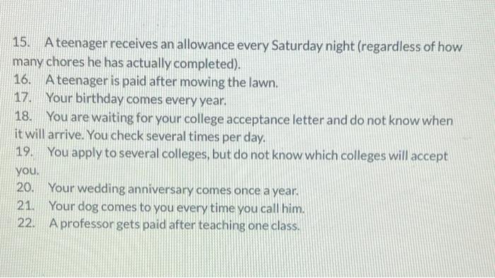 Solved Label The following: Fixed ratio, variable ratio, | Chegg.com