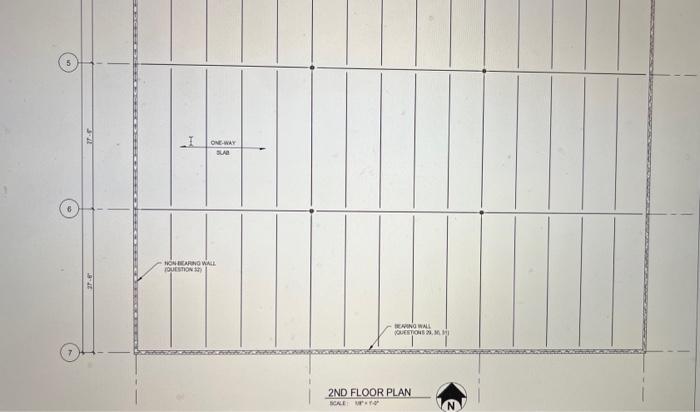 For the non-bearing wall shown in plan (along grid | Chegg.com