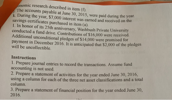 Solved Problem 5. The statement of financial position of | Chegg.com