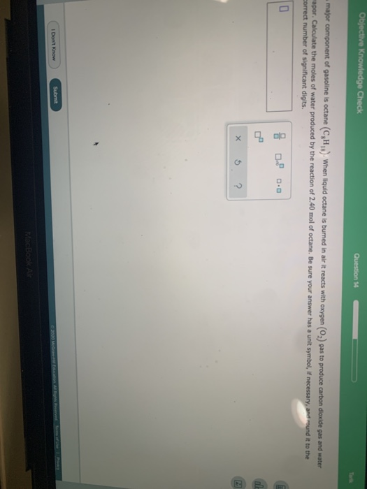 Solved Objective Knowledge Check Question 14 major component | Chegg.com