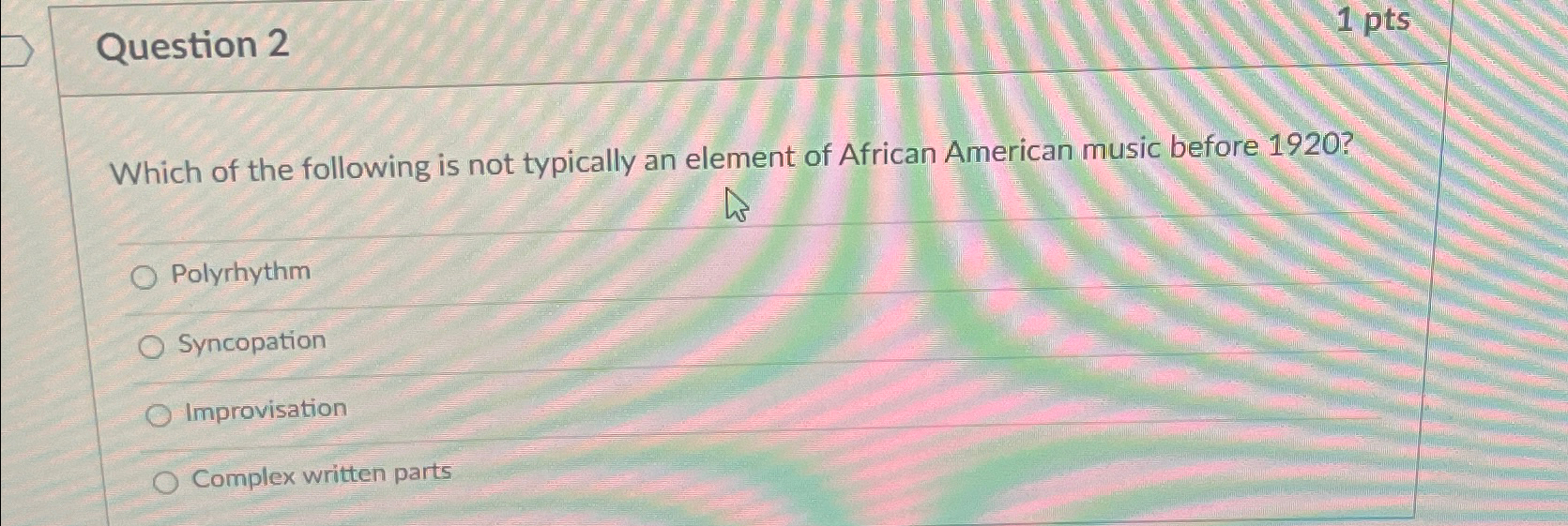 Solved Question 21 ﻿ptsWhich of the following is not | Chegg.com
