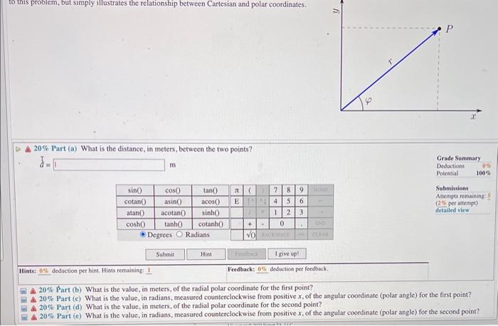 Solved (05) Problem 11: Two points are located in the | Chegg.com