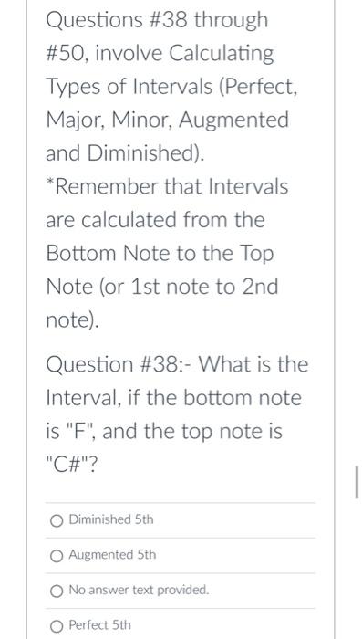Questions \#38 through #50, involve Calculating Types | Chegg.com