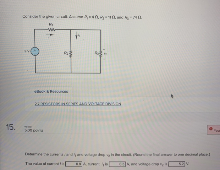 Solved Consider the given circuit. Assume R4 = 40, R2 = 110, | Chegg.com