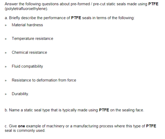 Solved Answer the following questions about pre-formed / | Chegg.com