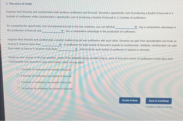 Solved Suppose that Slovenia and Liechtenstein both produce | Chegg.com
