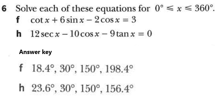 Solved 6 ﻿Solve each of ﻿these equations for | Chegg.com