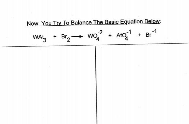 Solved balance this basic equation below. showing all work. | Chegg.com