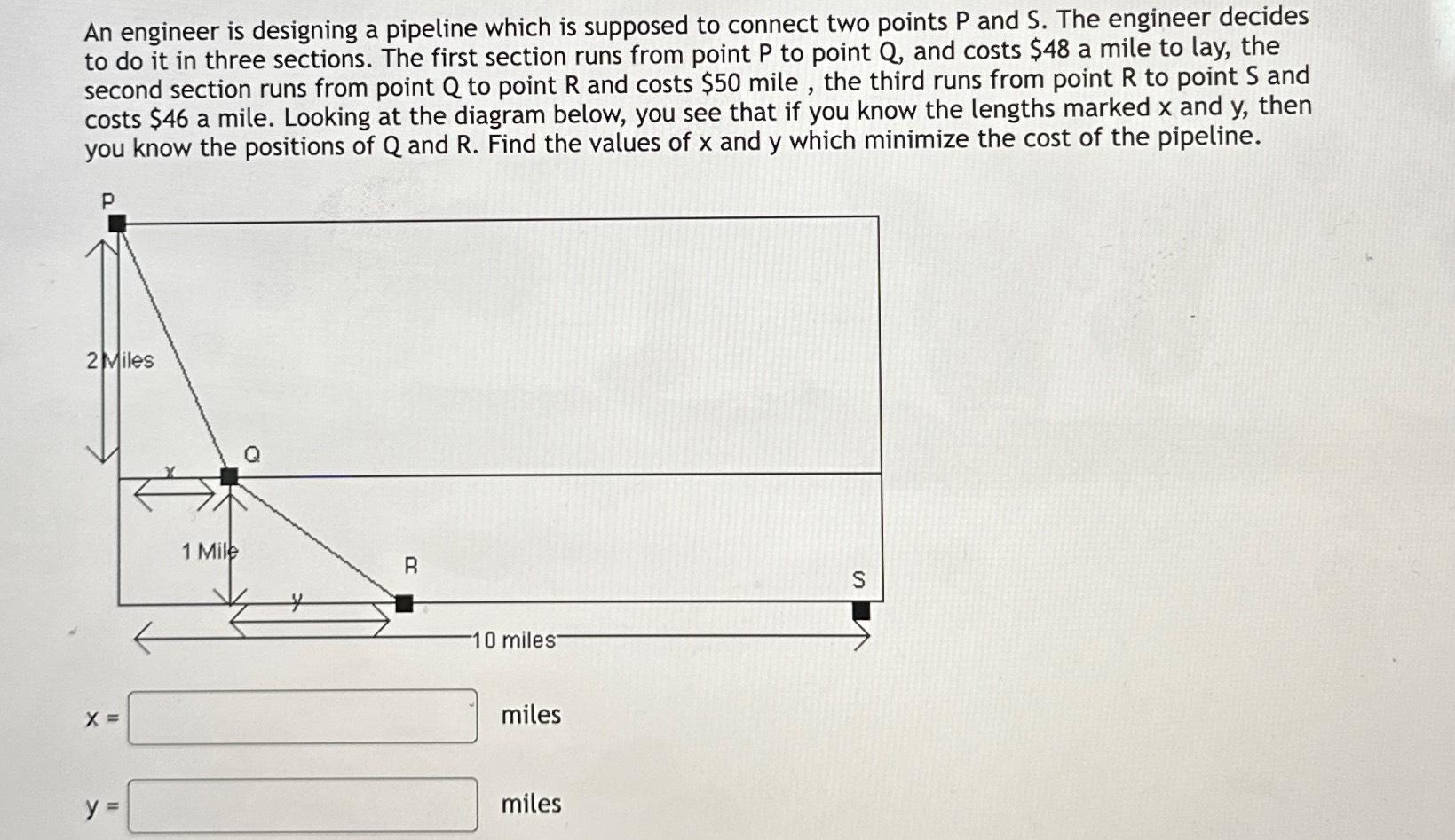 Solved An engineer is designing a pipeline which is supposed | Chegg.com