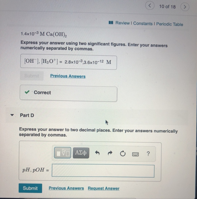 Solved For each of the following strong base solutions | Chegg.com