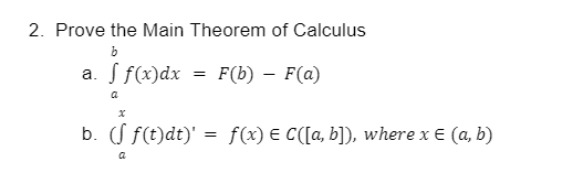 Prove the Main Theorem of | Chegg.com