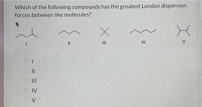 Solved Which of the following compounds has the greatest | Chegg.com