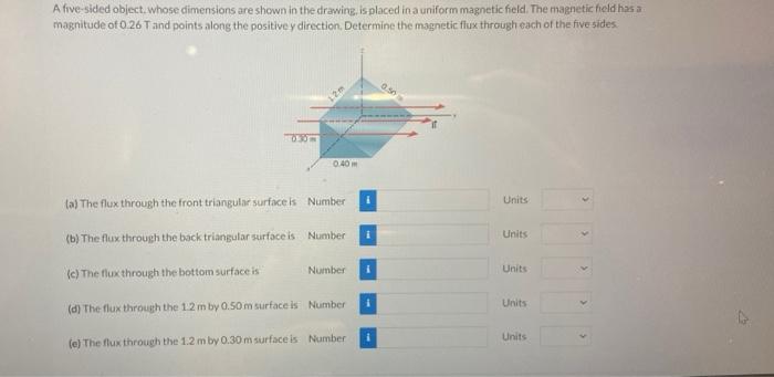Solved A frve-sided object. whose dimensions are shown in | Chegg.com